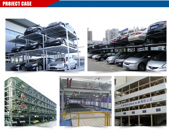 Garage Hydraulic Car Parking System Two Levels 2 Post Vehicle Lift