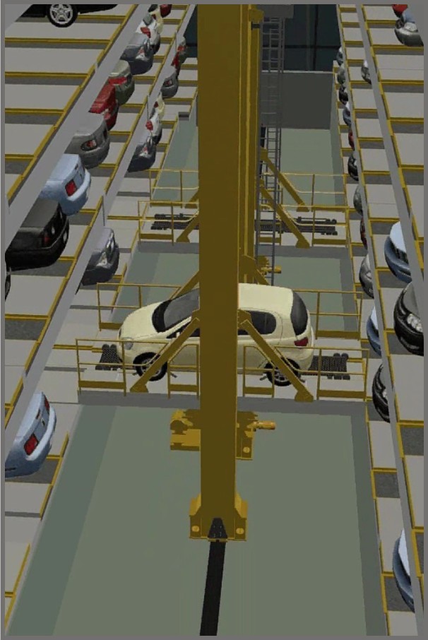 CE Stacker Car Parking System Lift 5 Layers Steel Structure