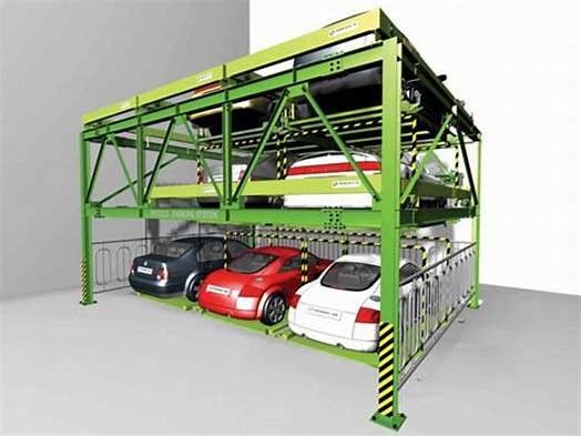 PSH3 Puzzle Car Parking System 2000kg 6m/min 3 Level Car Stacker