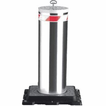 Anti Crash Automatic Retractable Bollards / Compact Structure Electric ...